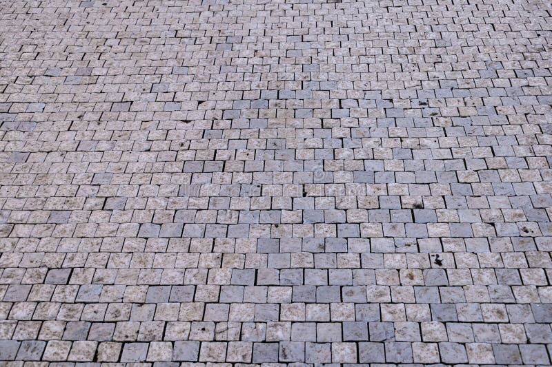 Checkered Stone Pavement stock image. Image of crosswise - 19842845