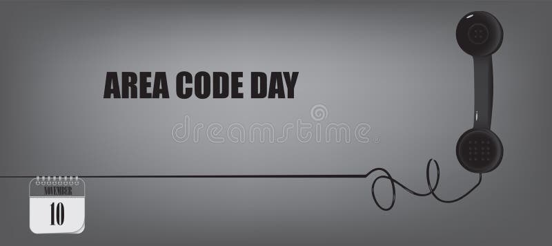 Area Code Day stock vector. Illustration of plan, area - 201491809
