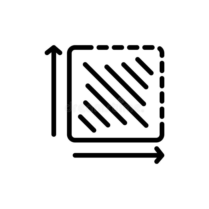 Area and Dimension Icon Set. Square Size Space Plot Room Vector Symbol ...
