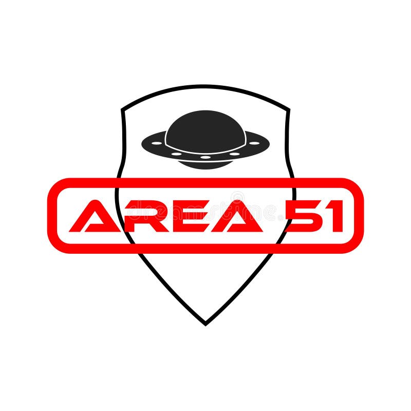 Area 51 Icon Isolated on White Background Stock Vector - Illustration ...