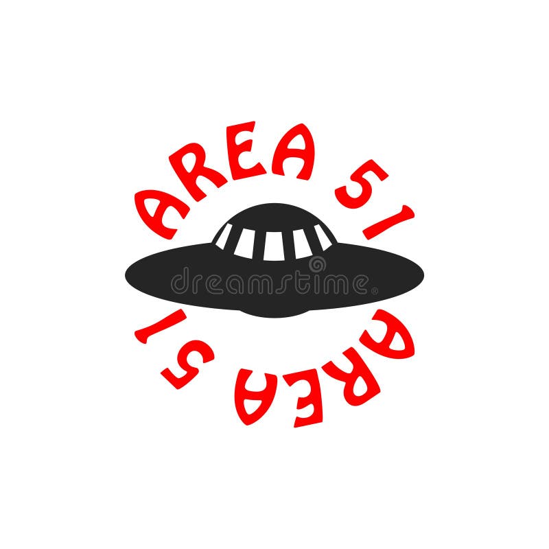 Area 51 Icon Isolated on White Background Stock Vector - Illustration ...