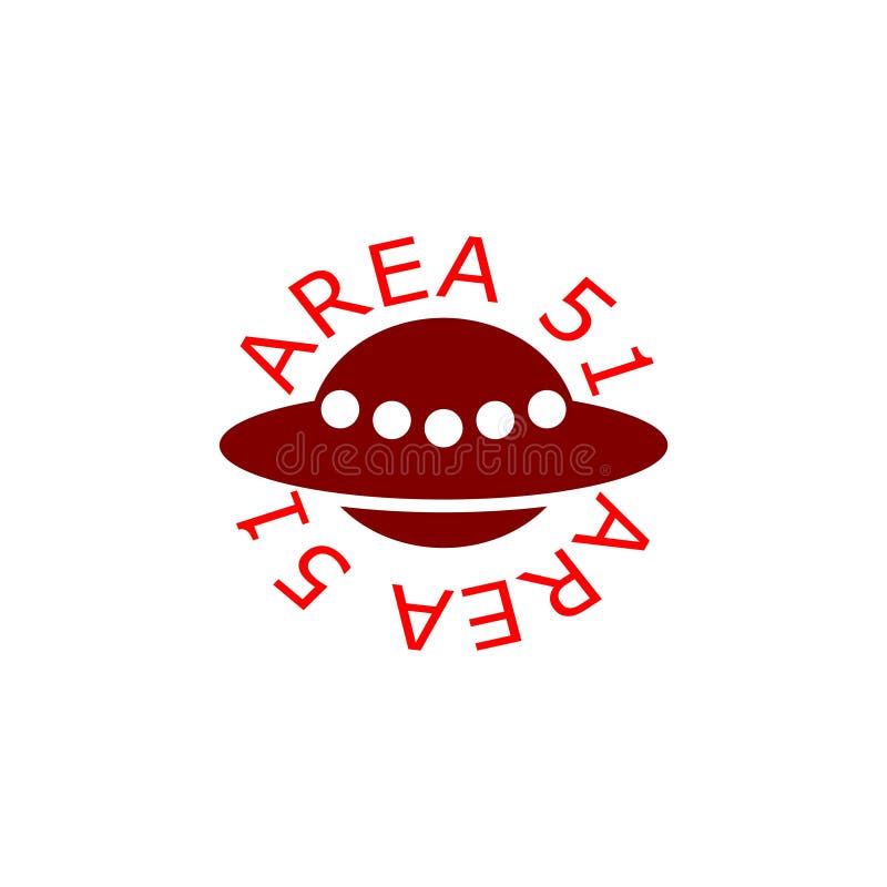 Area 51 Icon Isolated on White Background Stock Vector - Illustration ...