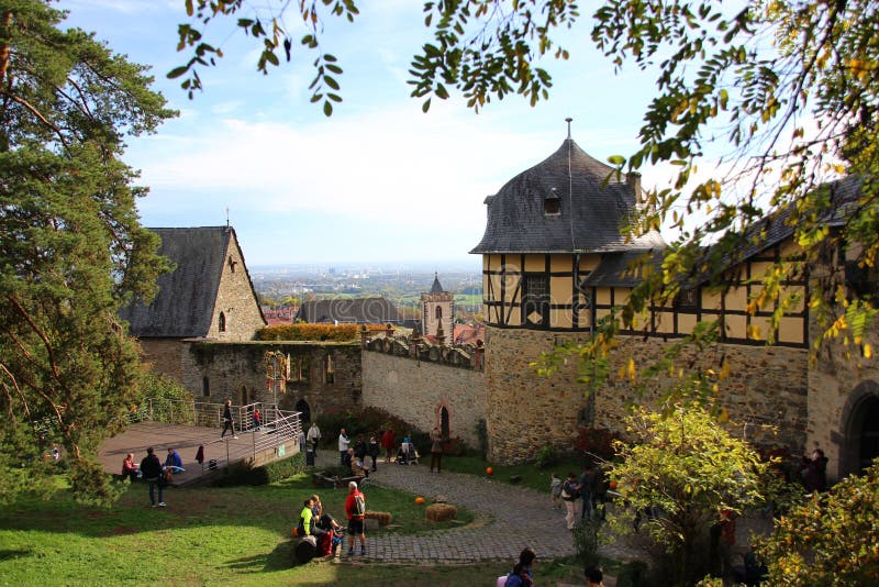 Area Inside the Castle of Kronberg, Germany. Editorial Stock Image ...