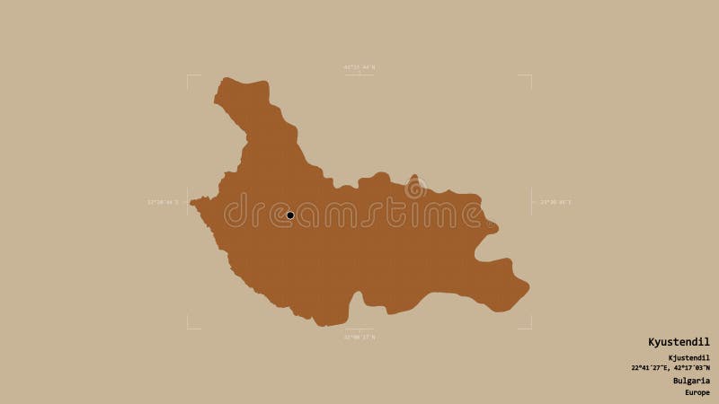Kyustendil - Bulgaria. Bounding Box. Pattern Stock Illustration ...