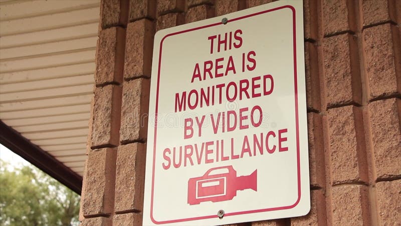 This Area is Monitored by Video Surveillance Writing Caption Text ...