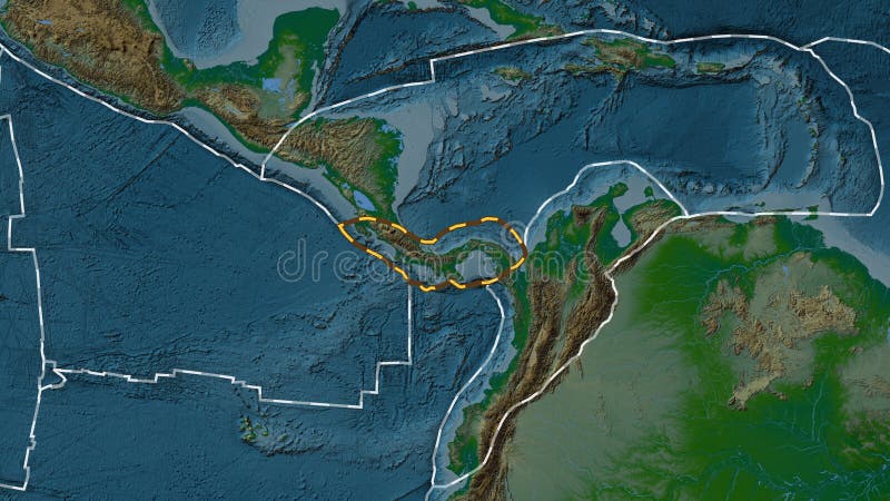 Panama Plate Dashed. Patterson Cylindrical. Physical Stock Illustration ...