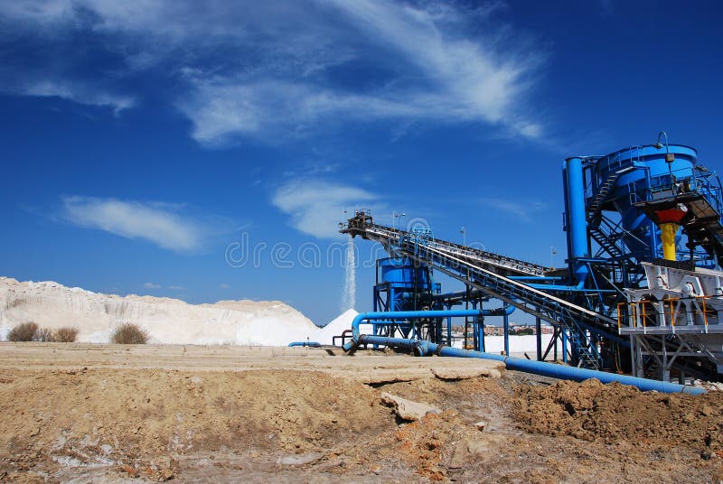 Area Production of Salt in Spain. Stock Image - Image of powder ...