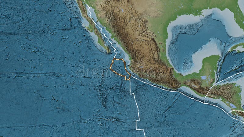 Rivera Plate Dashed. Patterson Cylindrical. Topografic Stock ...