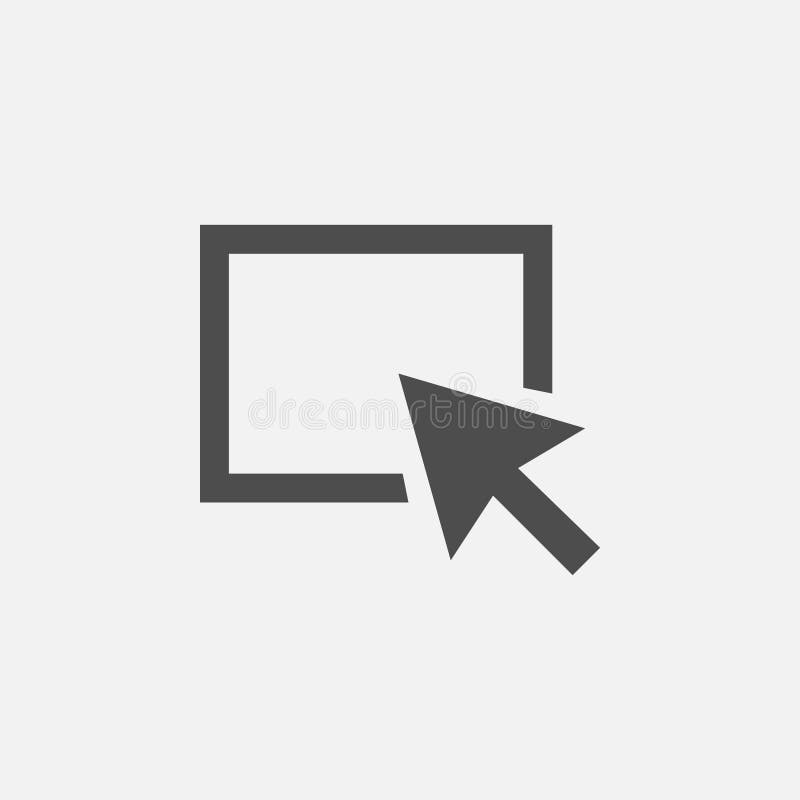 Area Select Icon Vector. Isolated Select Icon Vector Design Stock ...