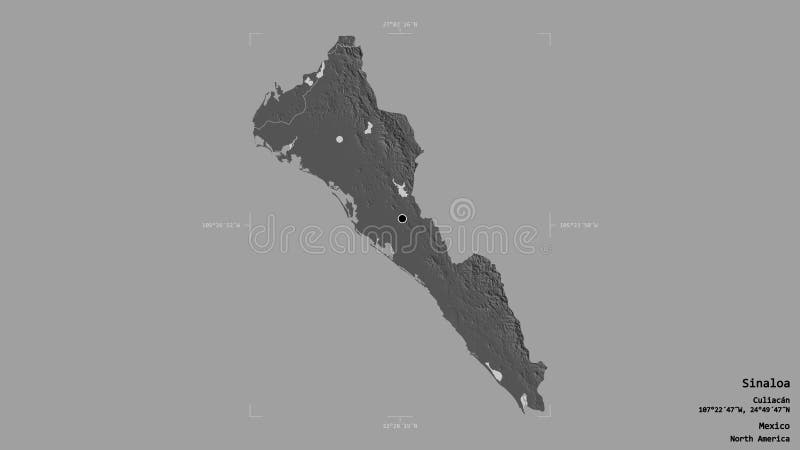 Sinaloa Mexico Map Postmark. a Silhouette Postal Passport. Stamp Round ...