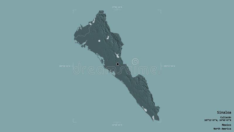 Sinaloa Mexico Map Postmark. a Silhouette Postal Passport. Stamp Round ...