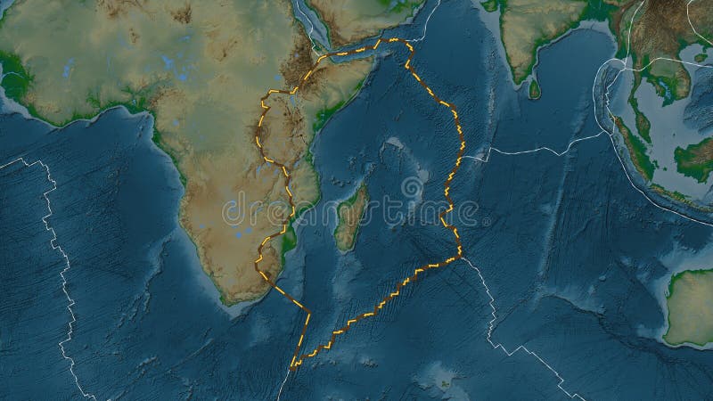Somalian Plate Dashed. Patterson Cylindrical. Physical Stock ...