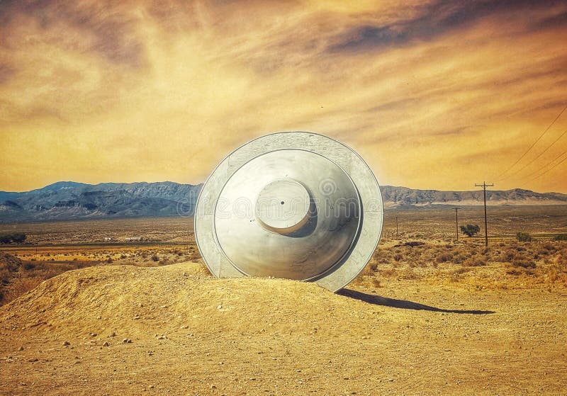 Area 51 Spaceship nevada stock image. Image of nevada - 375107767