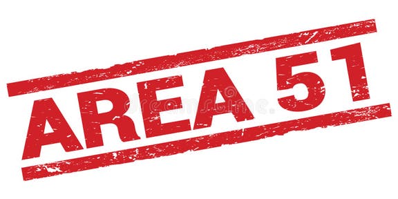 AREA 51 Text on Red Rectangle Stamp Sign Stock Photo - Image of logo ...