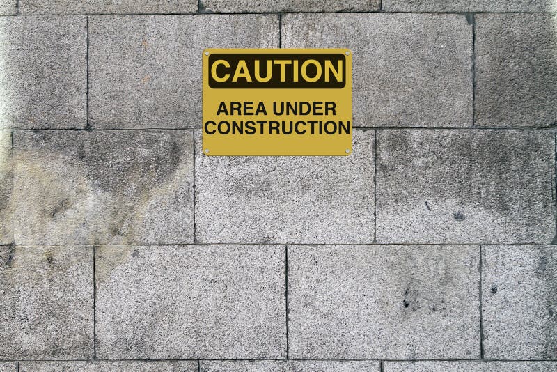 Area Under Construction stock photo. Image of caution - 29008322
