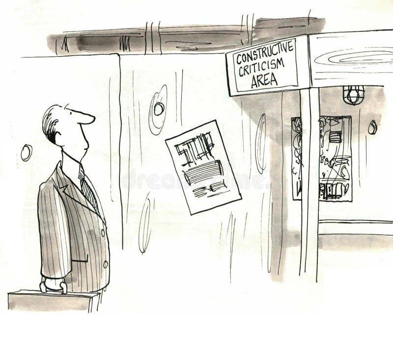 Constructive Criticism Vector Illustration. Opinion in Tiny Persons ...