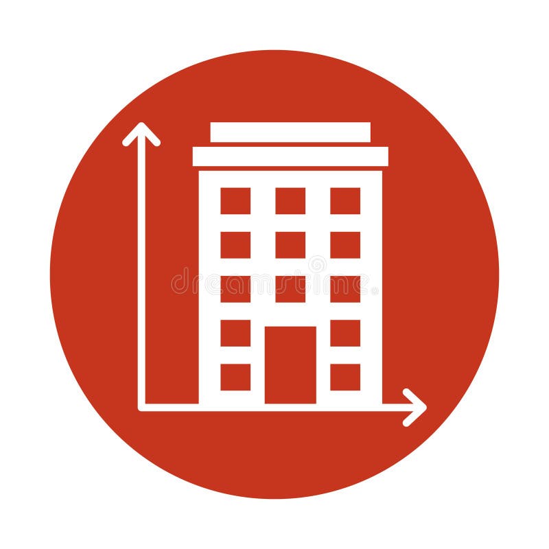 Area White Glyph with Color Background Vector Icon Which Can Easily ...