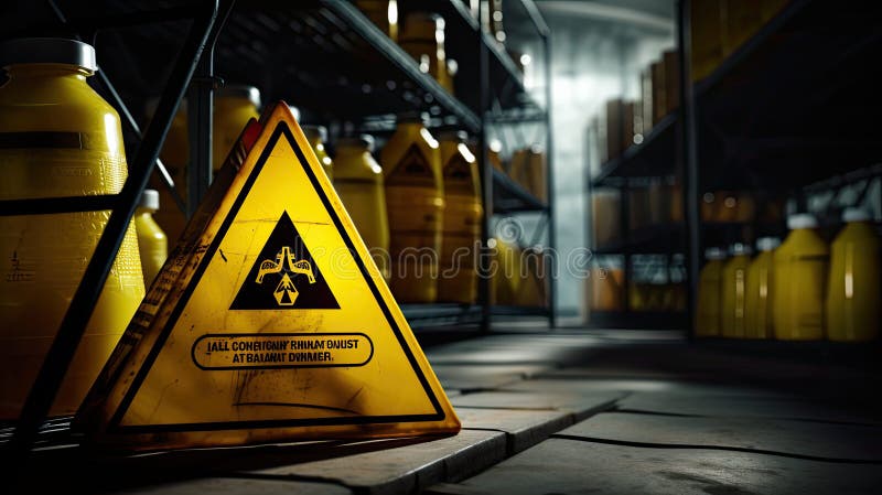 Area Yellow Warning Triangle Stock Illustration - Illustration of sharp ...