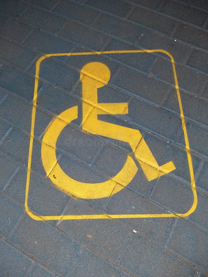 Sign for People with Disabilities Stock Image - Image of disabilities ...