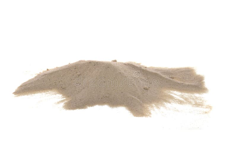 Arena Aislada En Un Fondo Blanco Imagen de archivo - Imagen de desierto ...
