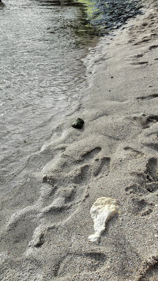 Arena Blanca En Ngobaran Beach Jogja Foto de archivo - Imagen de blanco ...