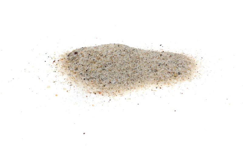 Arena De Mar Sobre Un Fondo Blanco Aislado Imagen de archivo - Imagen ...