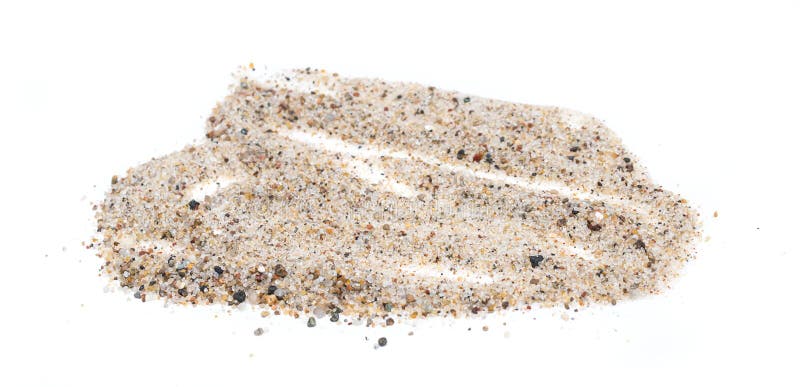 Arena De Mar Sobre Un Fondo Blanco Aislado Foto de archivo - Imagen de ...