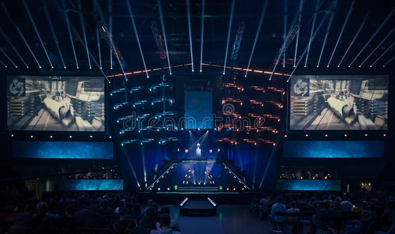 Arena Hosting a Gaming Tournament Editorial Stock Photo - Image of ...