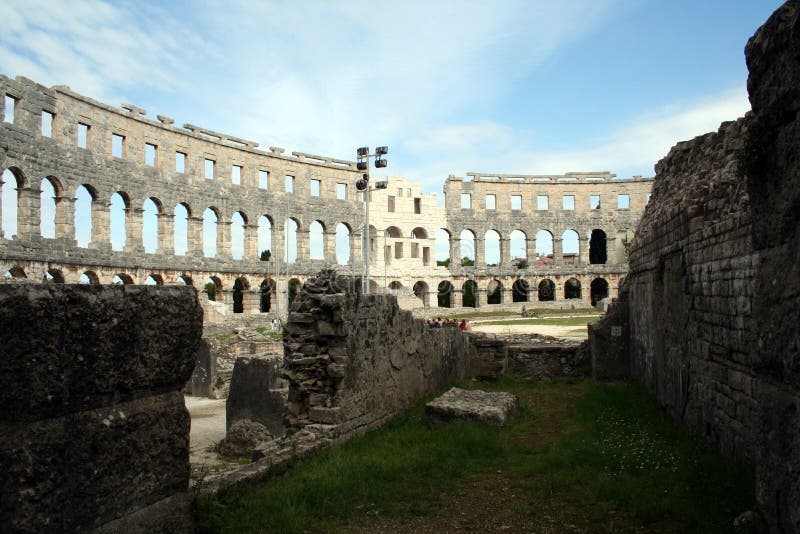 Roman arena-Croatia-Pula stock photo. Image of adriatic - 5003022