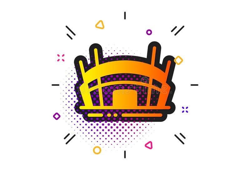 Arena Stadium Icon. Competition Building Sign. Sport Complex. Vector ...