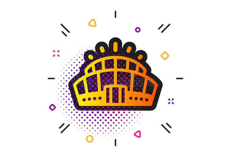 Arena Stadium Icon. Competition Building Sign. Sport Complex. Vector ...