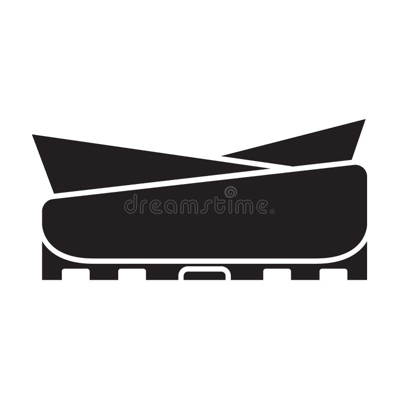 Arena Vector Black Icon. Vector Illustration Stadium on White ...