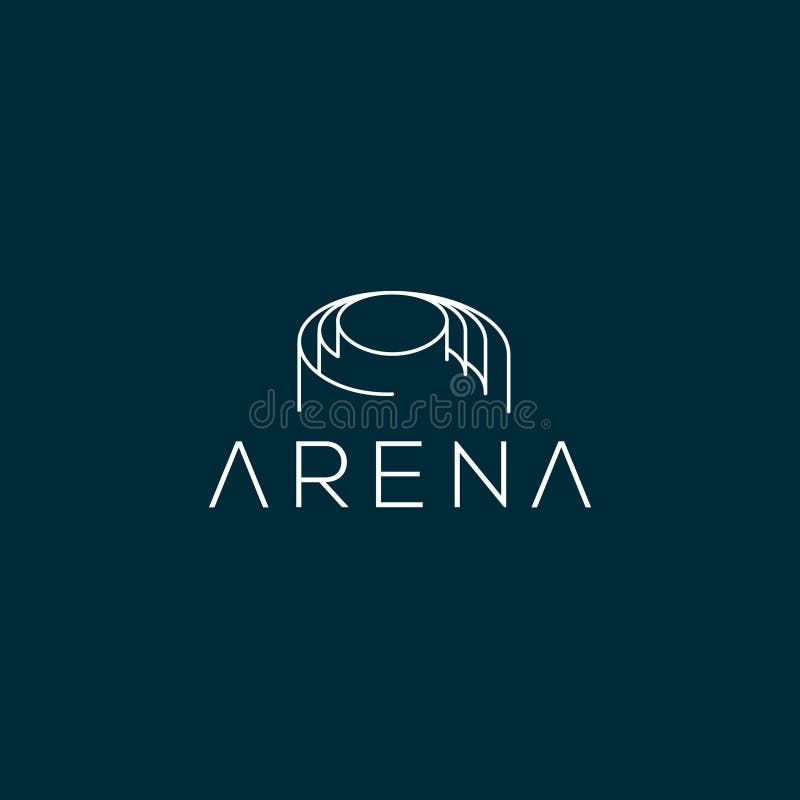 Arena Vector Logo Design. Arena Icon Stock Vector - Illustration of ...