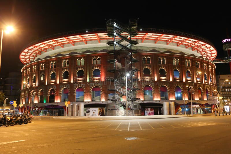 De Arena's Van De Arena Op Het Vierkant Van Spanje Barcelona Stock Foto ...