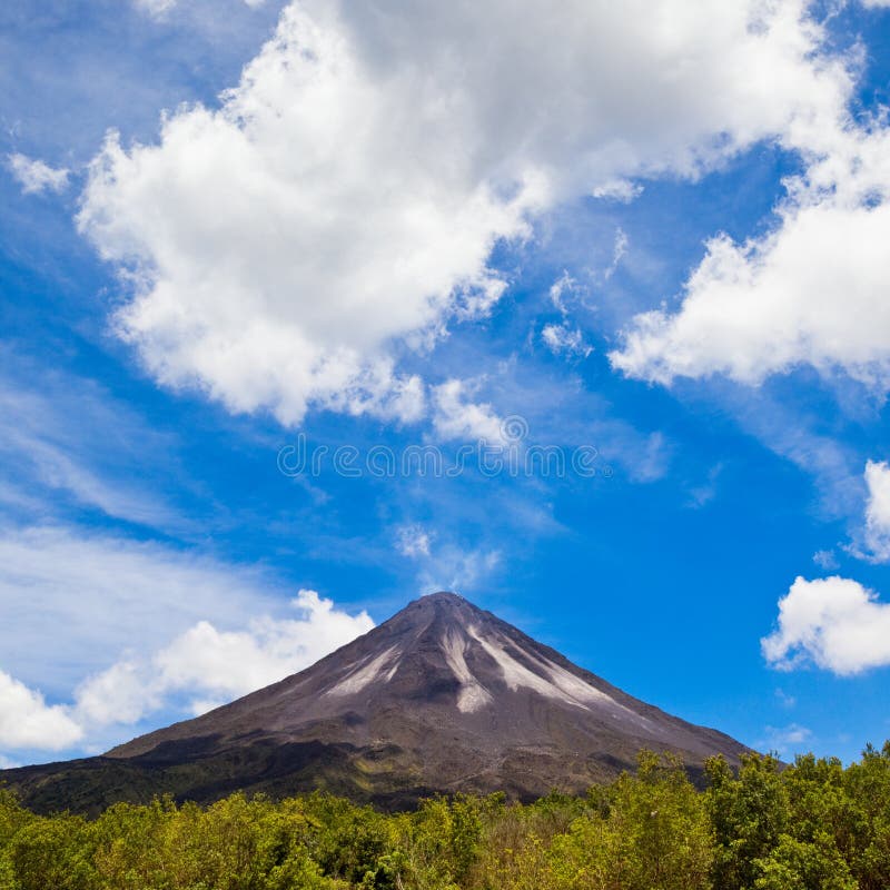 Arenal Volcano stock photo. Image of national, large - 27918092