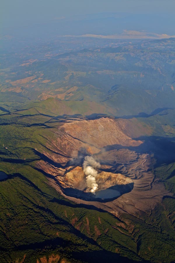 Arenal Volcano stock image. Image of eruption, aerial - 30944453