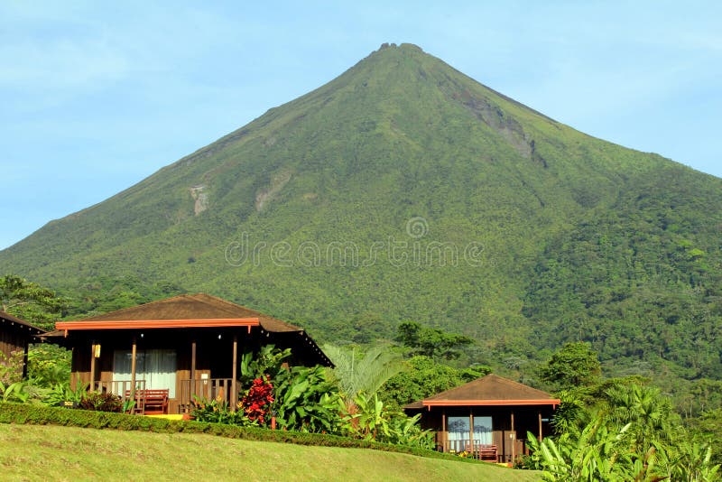 Mount Arenal Volcano in Costa Rica Stock Photo - Image of travel ...