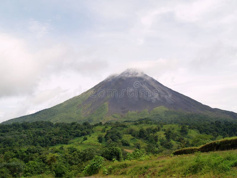 Arenal Volcano in Costa Rica Stock Photo - Image of alajuela, park ...