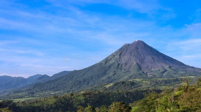 Arenal Volcano stock image. Image of eruption, aerial - 30944453