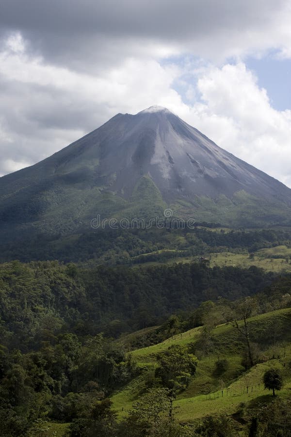 Arenal Volcano in Costa Rica Stock Image - Image of mountain ...