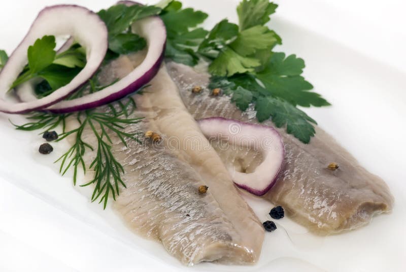 Arenques de Matjes foto de archivo. Imagen de adobado - 8023294