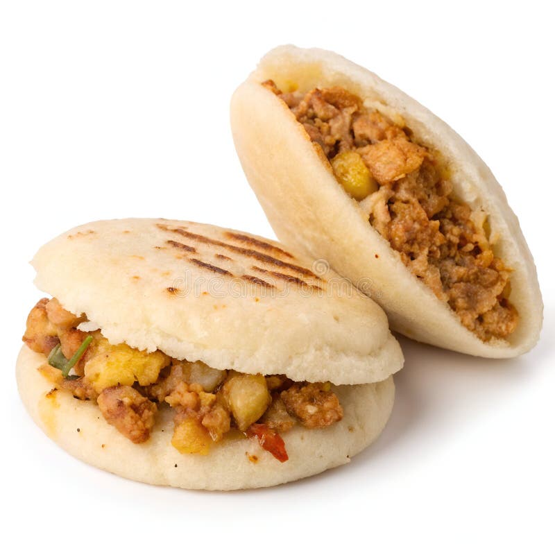 Arepa Dumpling Front View Full Length Stock Illustration - Illustration ...