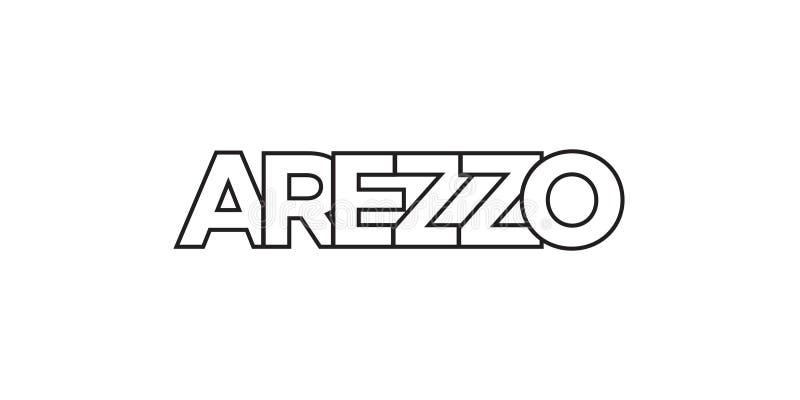 Arezzo in the Italia Emblem. the Design Features a Geometric Style ...