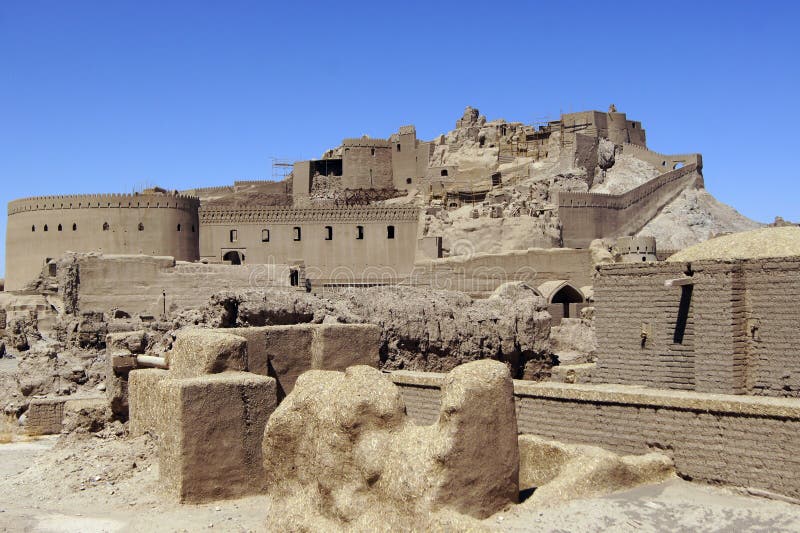 Fortress Arg-e Bam Iran Summer Stock Image - Image of fortress, ancient ...