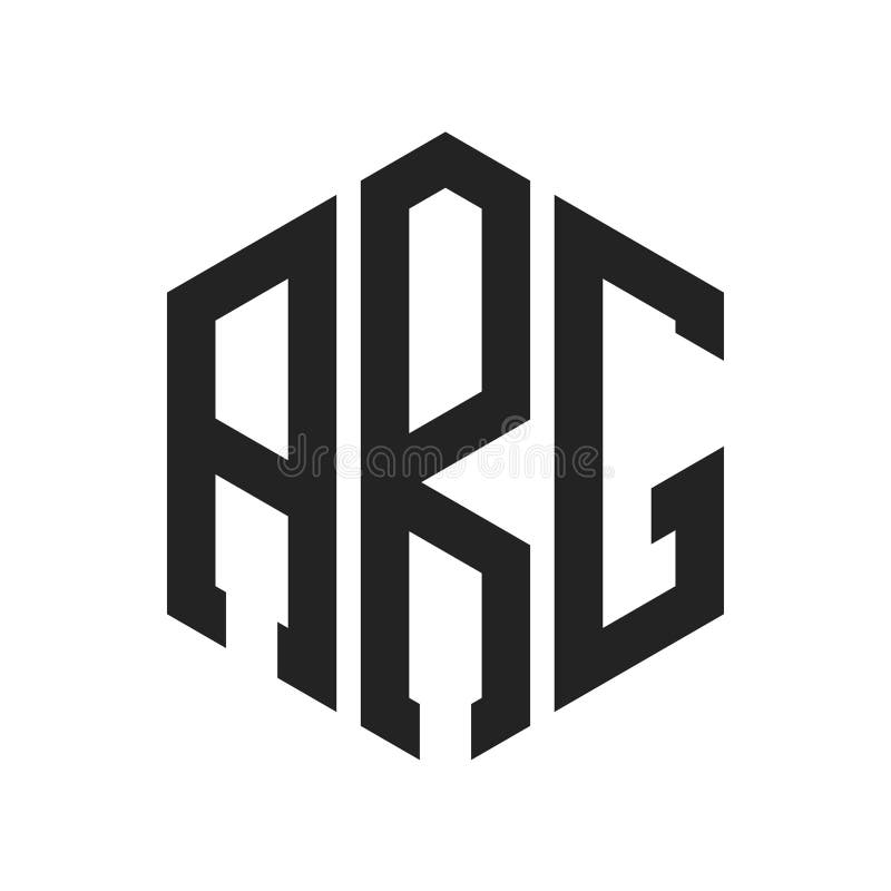 ARG Logo Design. Initial Letter ARG Monogram Logo Using Hexagon Shape ...