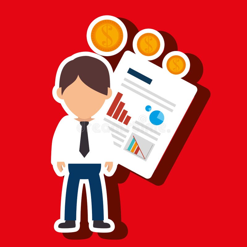 Argent De Graphiques D'infographics De Personne Illustration Stock ...