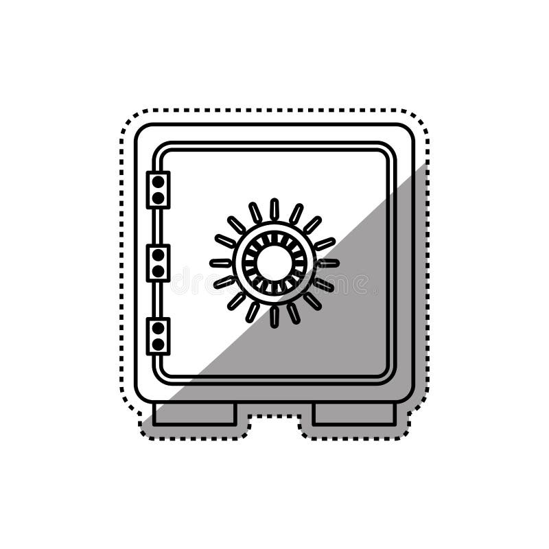 Icône De Coffre-fort Conception Financière D'article Dessin De Vecteur Illustration de Vecteur ...