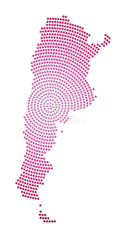 Argentina dotted map. stock vector. Illustration of design - 268055358