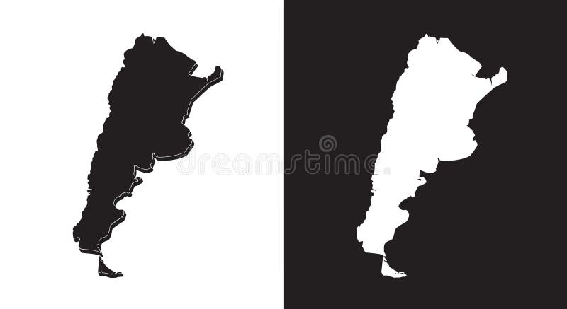 Simple White Argentina Map Stock Illustrations – 674 Simple White ...