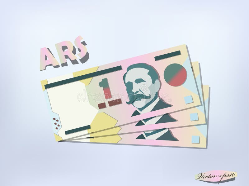 Argentina Peso Money Paper Design Stock Illustration - Illustration of ...